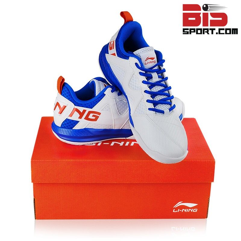 Giày Cầu Lông Lining AYTM - 023 Trắng Xanh Hàng Chính Hãng